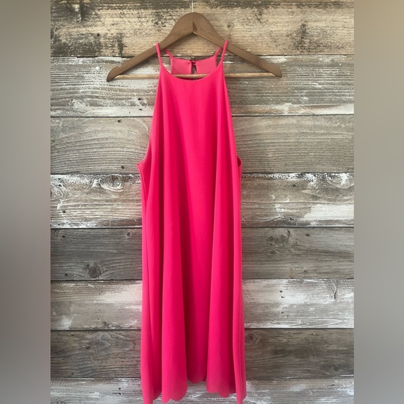 Everly | Dresses | Everly Hot Pink Halter Dress | Poshmark